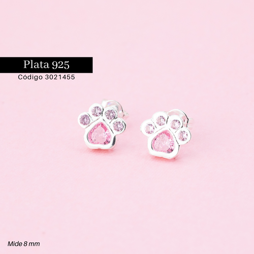 Arete Pegado de Huella de Perro | valentina