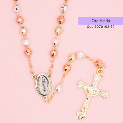 Rosario Con Medalla De Virgen Y Cruz Valentina