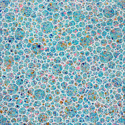 SOLD - Abstract - Coastal Pastels Textured Pebbles - 100cm x 100cm | My ...