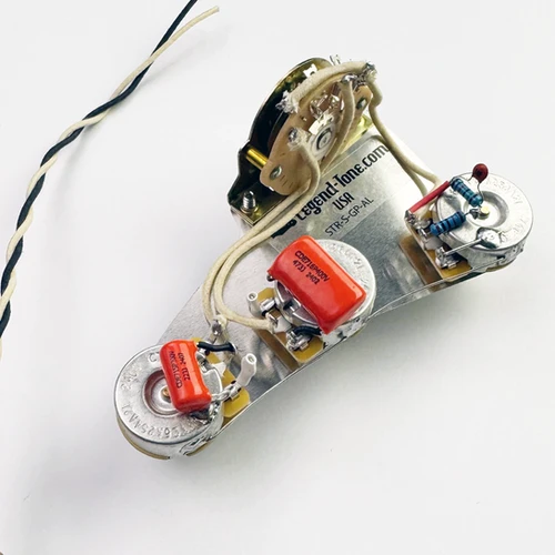 Custom Fender Stratocaster Wiring Harness - Nashville Split Tone Orange ...