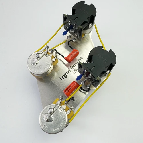 Les Paul Coil Split Wiring - CTS 500k Push/Pull Pots - Orange Drop Caps ...