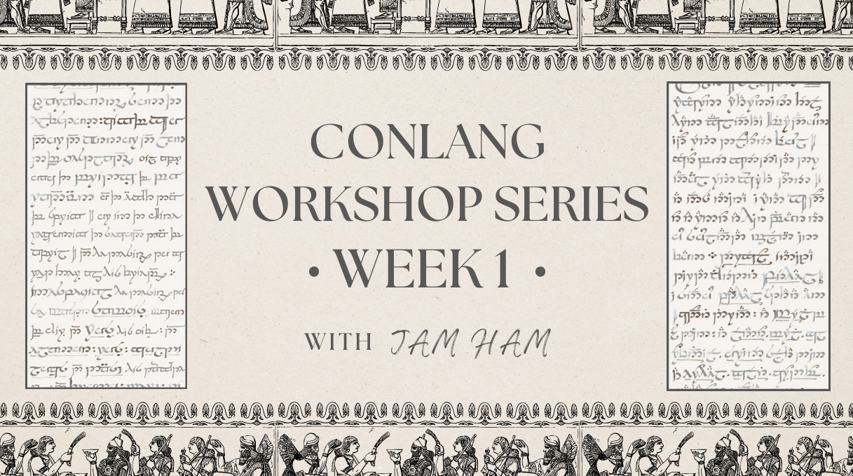 Conlang Workshop 1: Introduction to Conlangs | Language Cafe