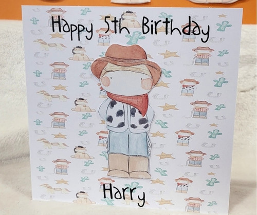 Cowboy birthday cards | E Gilbert wholesale