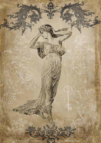 Antique Goddess, Decoupage Queen Rice Paper | Fruitful Life Studio