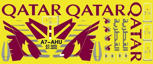 Supreme Hobbies A320 Qatar A7-AHU Sticker | X-Flight RC