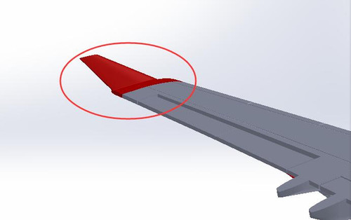 The Wing Tips For Supreme Hobby A330 And A340 .(Unpainted) | X-Flight RC