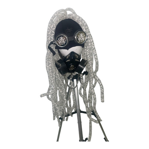 All White Striped Cyberlox | Graveyardshop