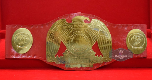 IWA Red Strap North America Heavyweight Wrestling Championship Belt | CSB