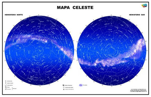 LAMINA MAPA CELESTE | Didácticos Símbolos y Signos