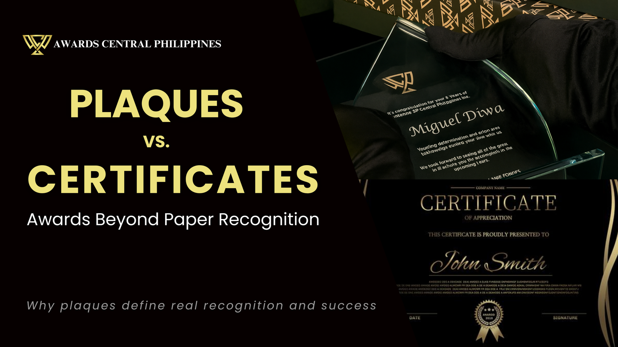 Plaques vs. Certificates: Awards Beyond Paper Recognition