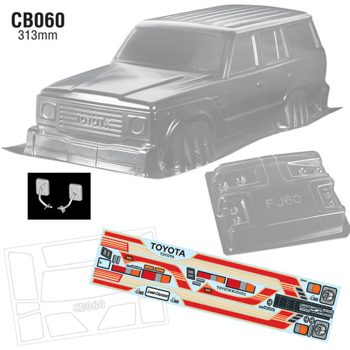CB060 1/10 Toyota Landcruiser FJ60 Crawler Body, 313mm | TeamC Racing