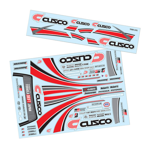 TC932 1/10 GR86 Cusco Sticker, A4 | TeamC Racing