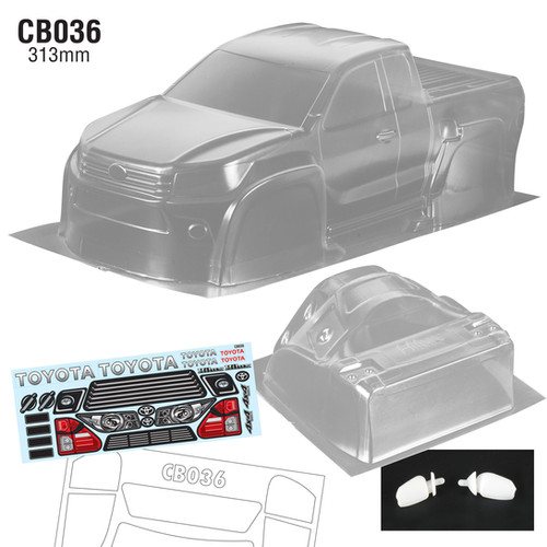 CB036 1/10 Hilux Crawler Body, 313mm | TeamC Racing