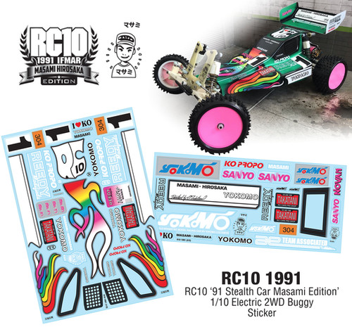RC10 ‘91 Stealth Car Masami Edition’ 1/10 Electric 2WD Buggy Sticker ...