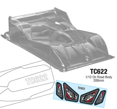 TC622 1/12 On Road Body | TeamC Racing