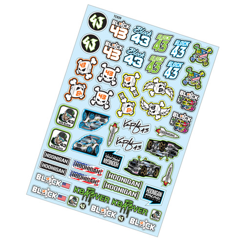 TC939 1/10 Ken Block Sticker, A4 | TeamC Racing
