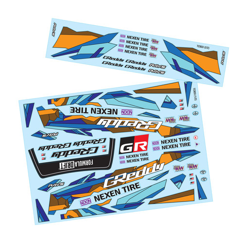 TC933 1/10 GR86 Greddy Sticker, A4 | TeamC Racing
