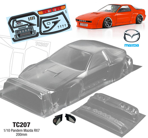 TC207 1/10 Pandem Mazda RX7, 200mm | TeamC Racing