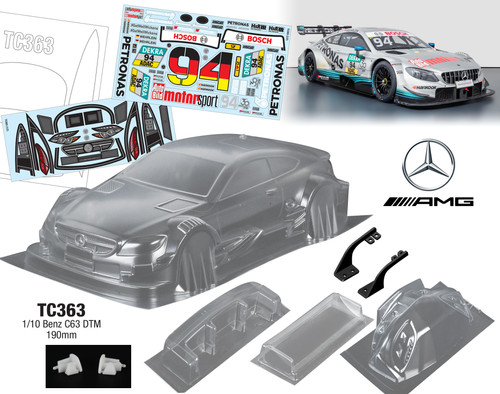 TC363 1/10 Benz C63 DTM, 190mm | TeamC Racing