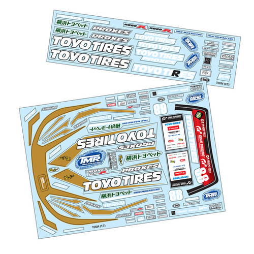 TC934 1/10 GR86 TOYO TIRES Sticker, A4 | TeamC Racing
