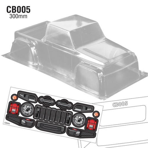 CB005 1/10 Crawler Body, 300mm | TeamC Racing