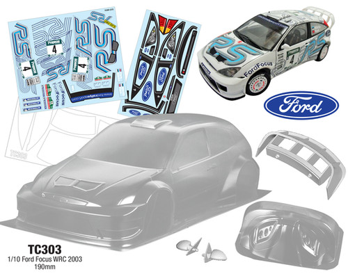 TC303 1/10 Ford Focus WRC 2003, 190mm | TeamC Racing