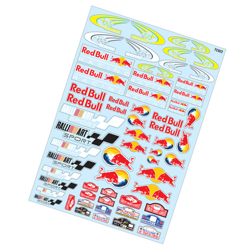 TC922 1/10 Rally Art Sticker, A4 | TeamC Racing