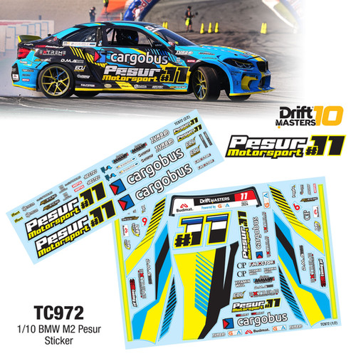 TC972 1/10 BMW M2 Pesur Sticker | TeamC Racing
