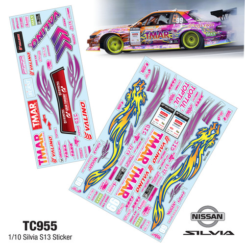 TC955 1/10 Silvia S13 Sticker | TeamC Racing