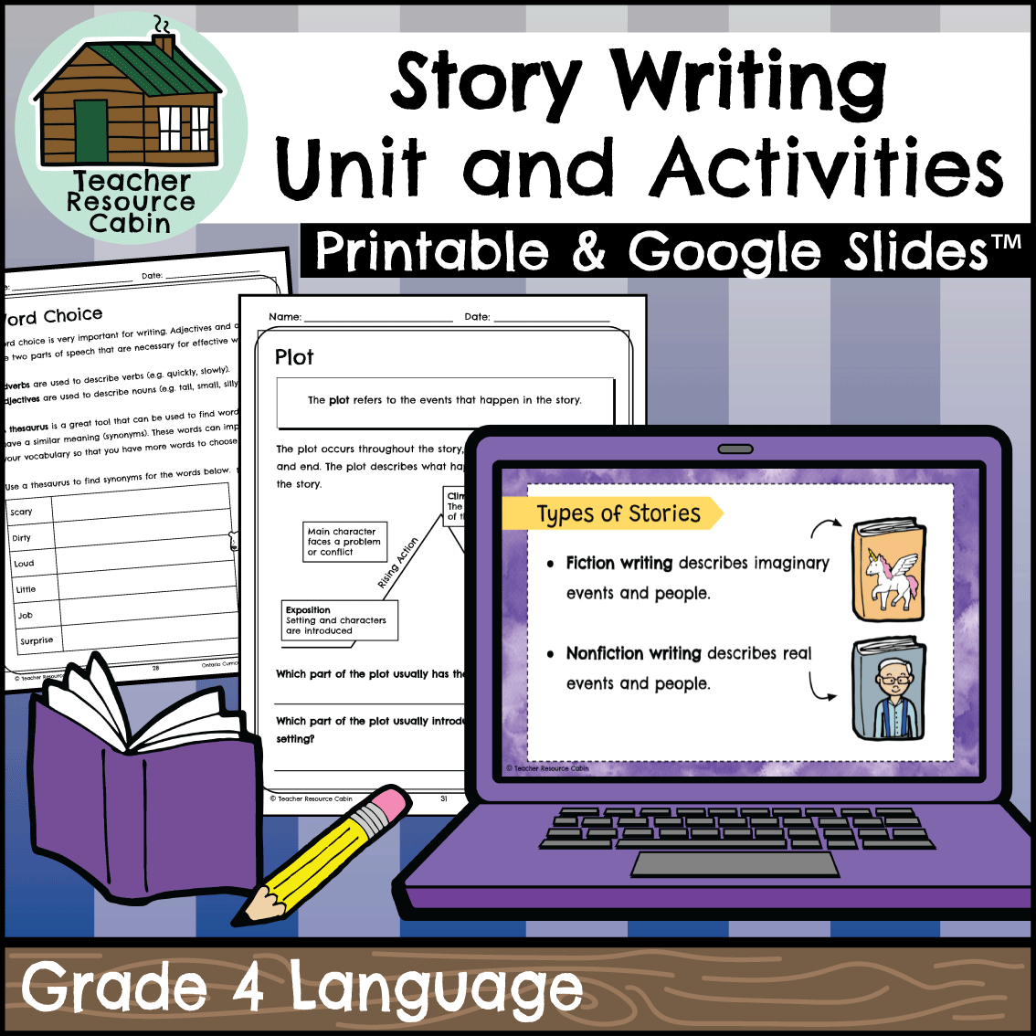 Grade 4 Story Writing Unit Printable Google Slides grade-4-story-writing-unit-printable-google-slides