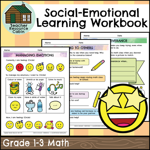 Strand A: Social-Emotional Learning Worksheets (Ontario MATH Grade 1, 2 ...