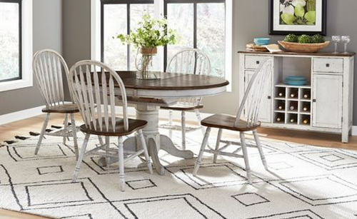 White Carolina Crossing Table Set | Fowler Furniture