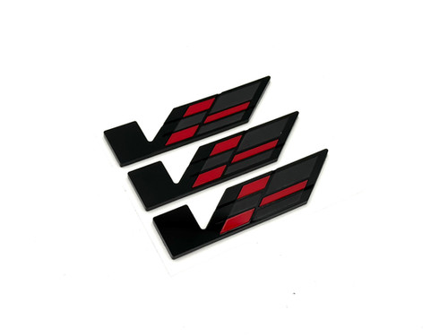 Accent Color Black V Badge Set | 0fx2gv