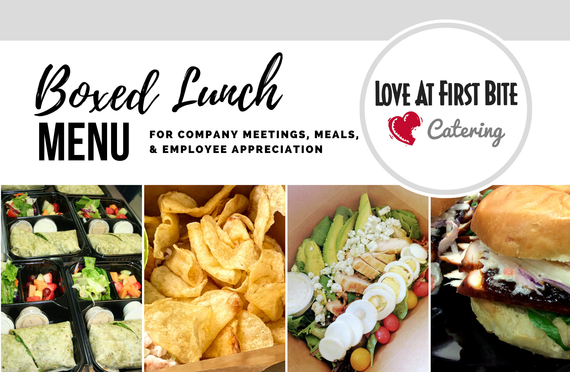 Boxed Lunch Menu | Love At First Bite