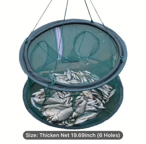 6 Hole Foldable Fish Trap | Lake Master Pros