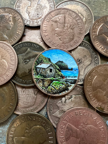 Painted Pennies - Mullion Cove, Cornwall | YvonneJackArt