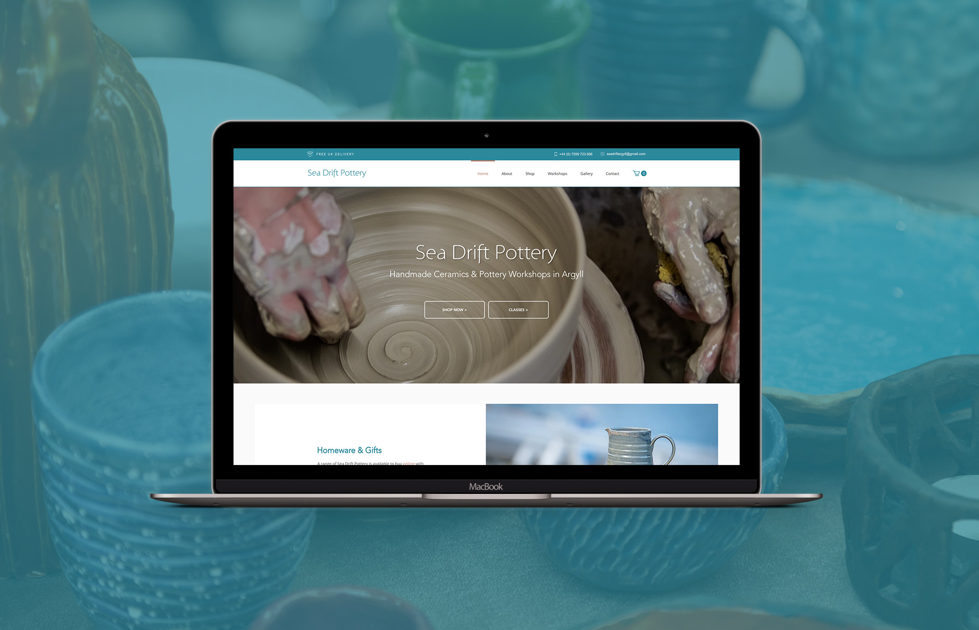 SEA DRIFT POTTERY | Hausman Graphics - Web Designer | Glasgow