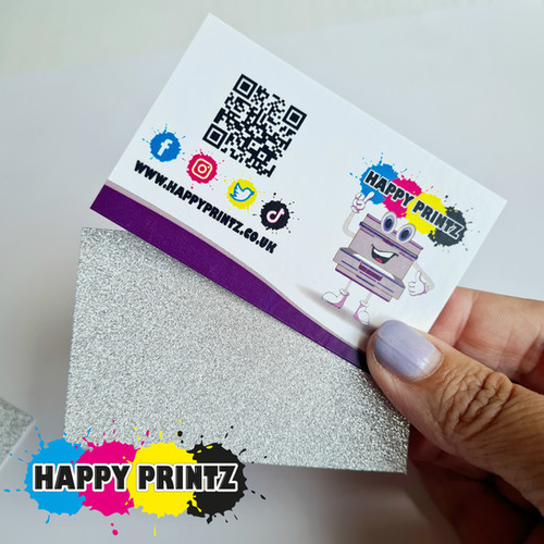 Glitter Backed Business Cards | Happy Printz Main