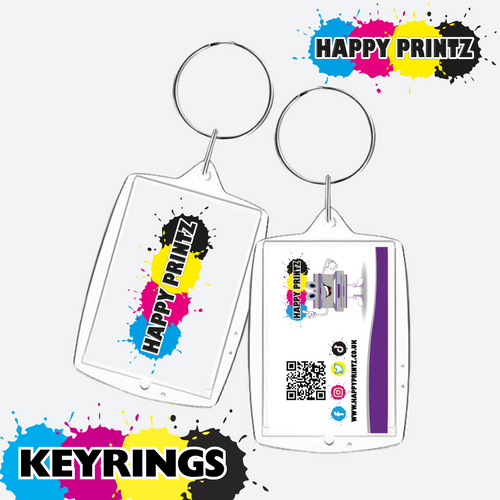 Keyrings - Rectangle | Happy Printz Main