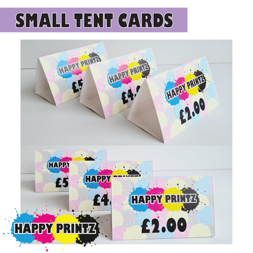 Small Tent Cards | Happy Printz Main