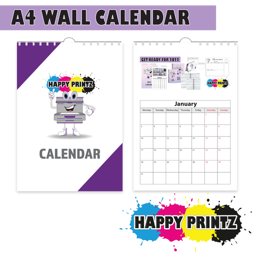 A4 Wall Calendar | Happy Printz Main