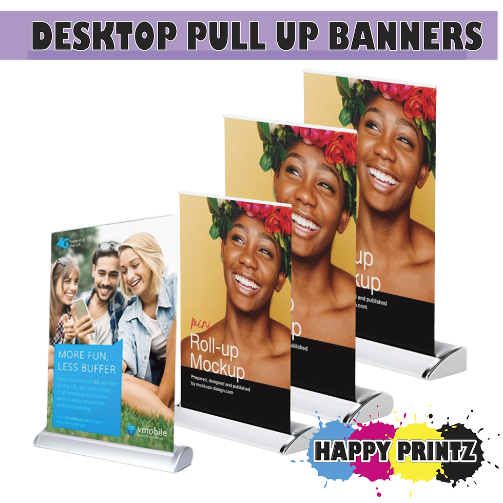 Desktop Pull Up Banner | Happy Printz Main