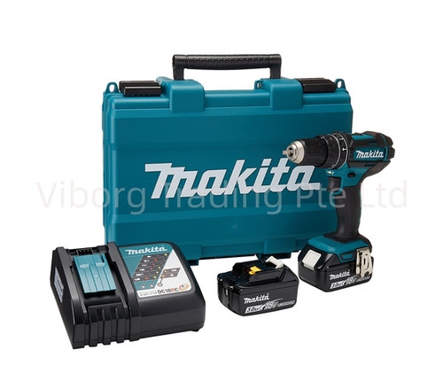 Makita 18V Hammer Driver Drill (3.0Ah) (DHP482RFE) | Viborg Trading