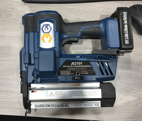 JECO 3E 18V Cordless 2-In-1 Stapler & Nailer with 2.0Ah Battery (JE2101 ...