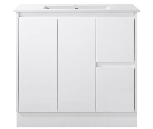 900mm Finger-Pull Vanity Unit on Kickboard | kenbathroom