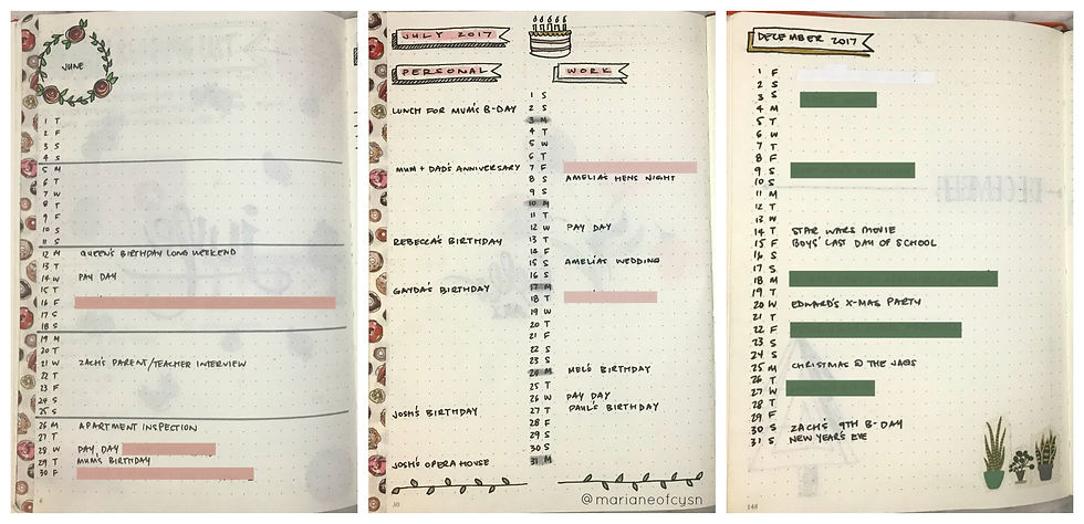 2017 Bullet Journal Review - What worked, what didn't
