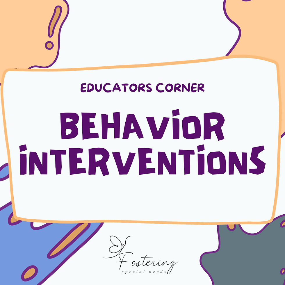 Behavior Interventions | Luna Learning Center