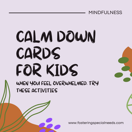 Calm Down Cards for Kids | Luna Learning Center