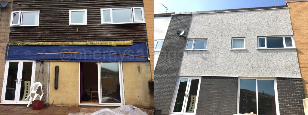 External Wall Insulation Gallery | Cardiff | Energy Saving Grants