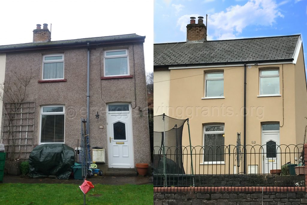 External Wall Insulation Gallery | Cardiff | Energy Saving Grants